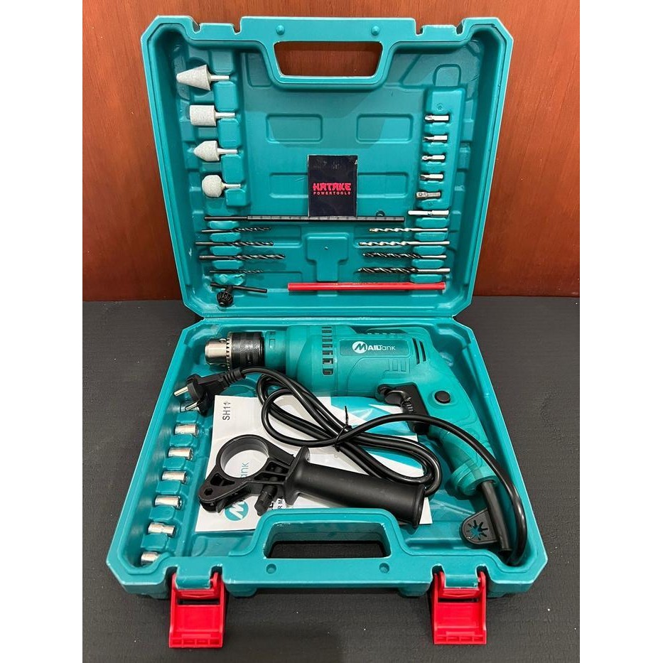 Jual mesin bor set koper 13mm Mailtank Sh11 bor impact drill bor beton ...