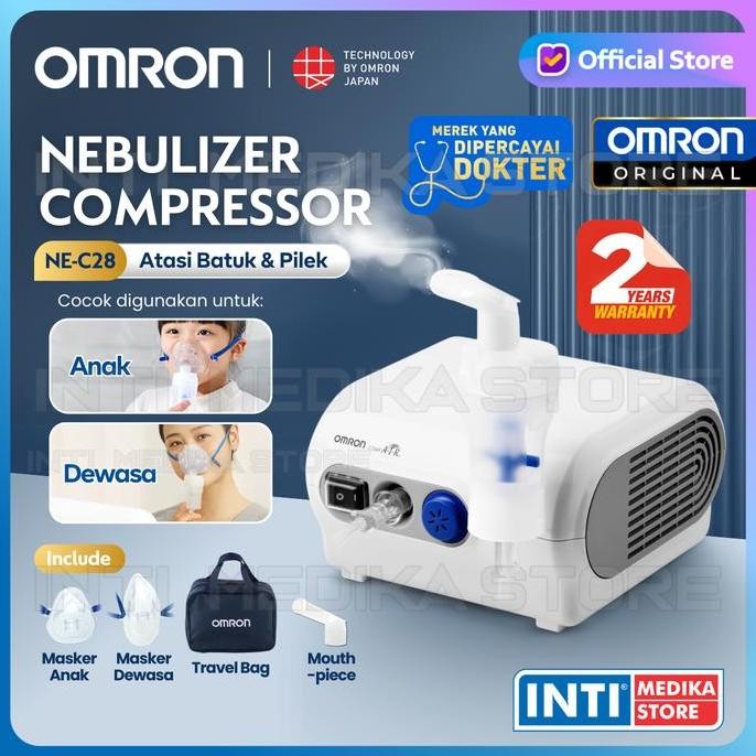 Jual OMRON - NEBULIZER COMPRESSOR NE C28 | ALAT TERAPI UAP PERNAFASAN ORIGINAL DAN TERPERCAYA ...