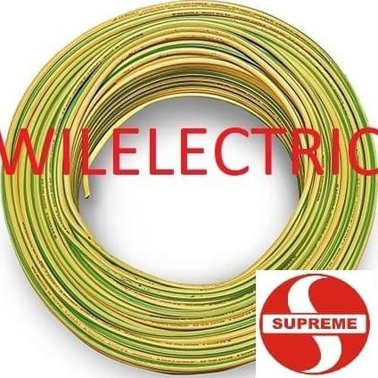 Jual Kabel listrik grounding NYA / BCC 50 mm / 50mm SUPREME kuning - hijau | Shopee Indonesia