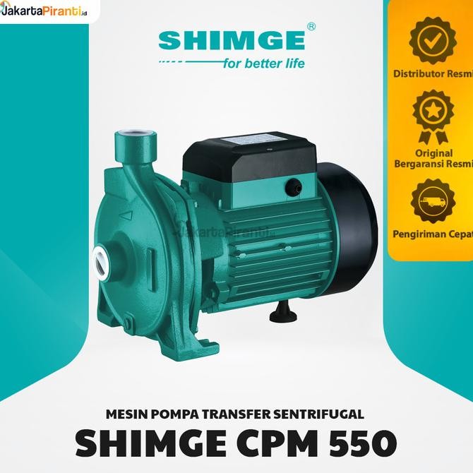 Jual Mesin Pompa Air Transfer Centrifugal Pump 0.75 Hp Shimge Cpm 550 | Shopee Indonesia