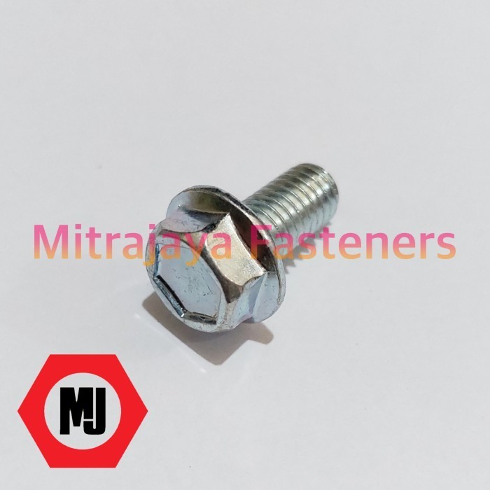 Jual Baut Flange Bolt M8 x 16 Putih | Shopee Indonesia