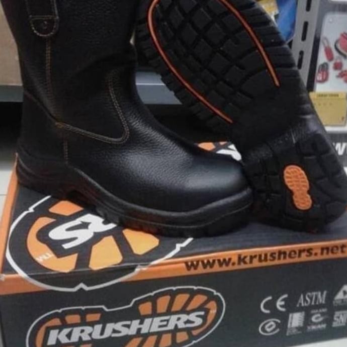 Jual Sepatu Safety Krushers Black Original / Safety Boots Krusher Texas ...