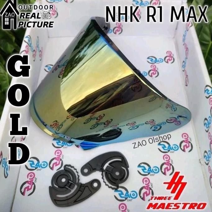 Jual Sale Kaca Helm Nhk R1 Max R1 Elite Visor Helm Iridium Silver ...