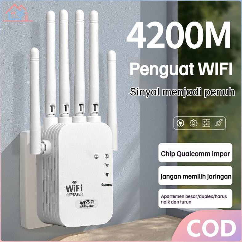 Jual 6 Antenna /500M Wifi Repeater /Network Extender/Wireless Wifi ...