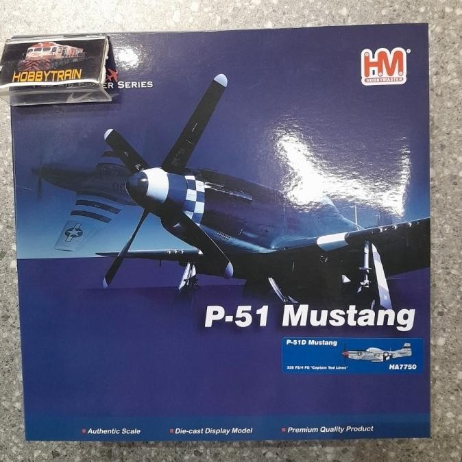 Jual DIECAST PESAWAT HOBBY MASTER HM HA7750 P-51D MUSTANG 335 FS/4 FG ...