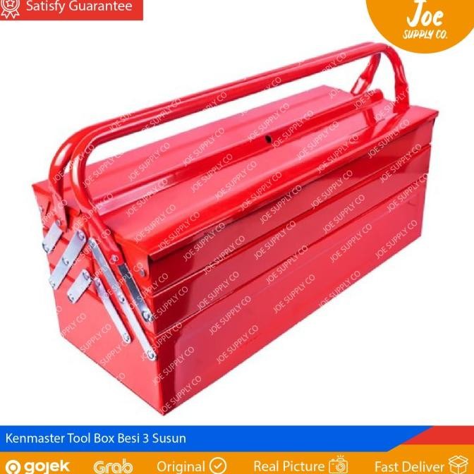 Jual Kenmaster Tool Box Besar 3 Rak Susun Toolbox Besi - Box Perkakas Besi HARGA SPESIAL ...