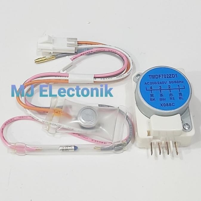 Jual Timer Defrost Bimetal fuse kulkas Toshiba 2 pintu 1 Set | Shopee ...