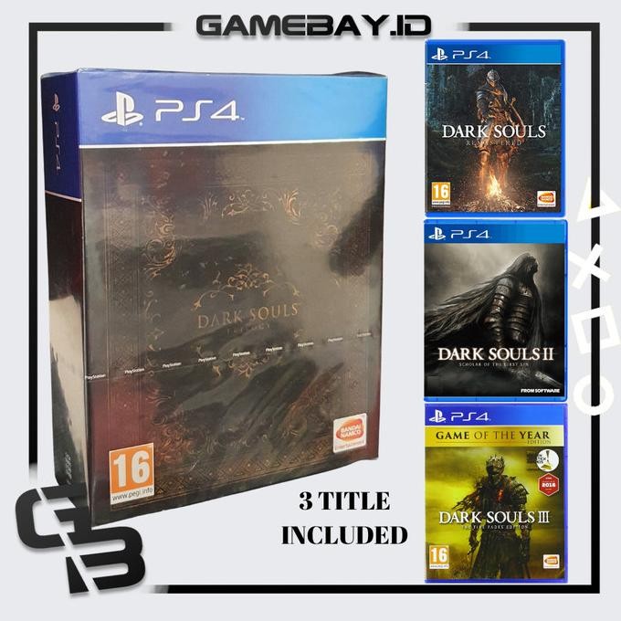 Jual Promo! Ps4 Dark Souls Trilogy Remastered 1 2 3 ( Include 3 Game ...