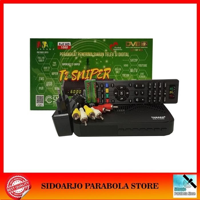 Jual ready stok set top box stb tv digital dvbt2 tanaka sniper dvb-t2 uhf sni resmi original ...
