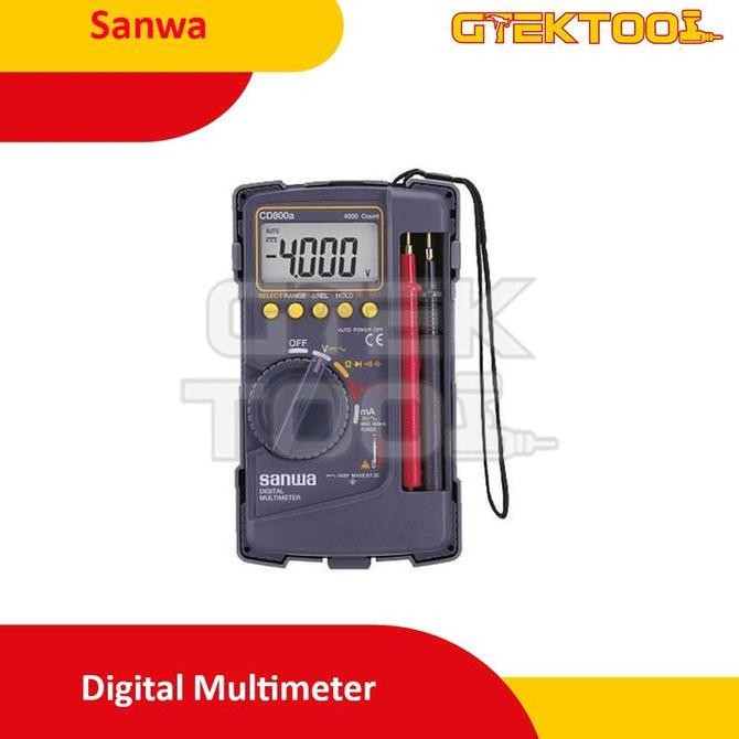 Jual Sanwa Multimeter Digital Cd800A Avometer Multitester Cd 800 A Co ...