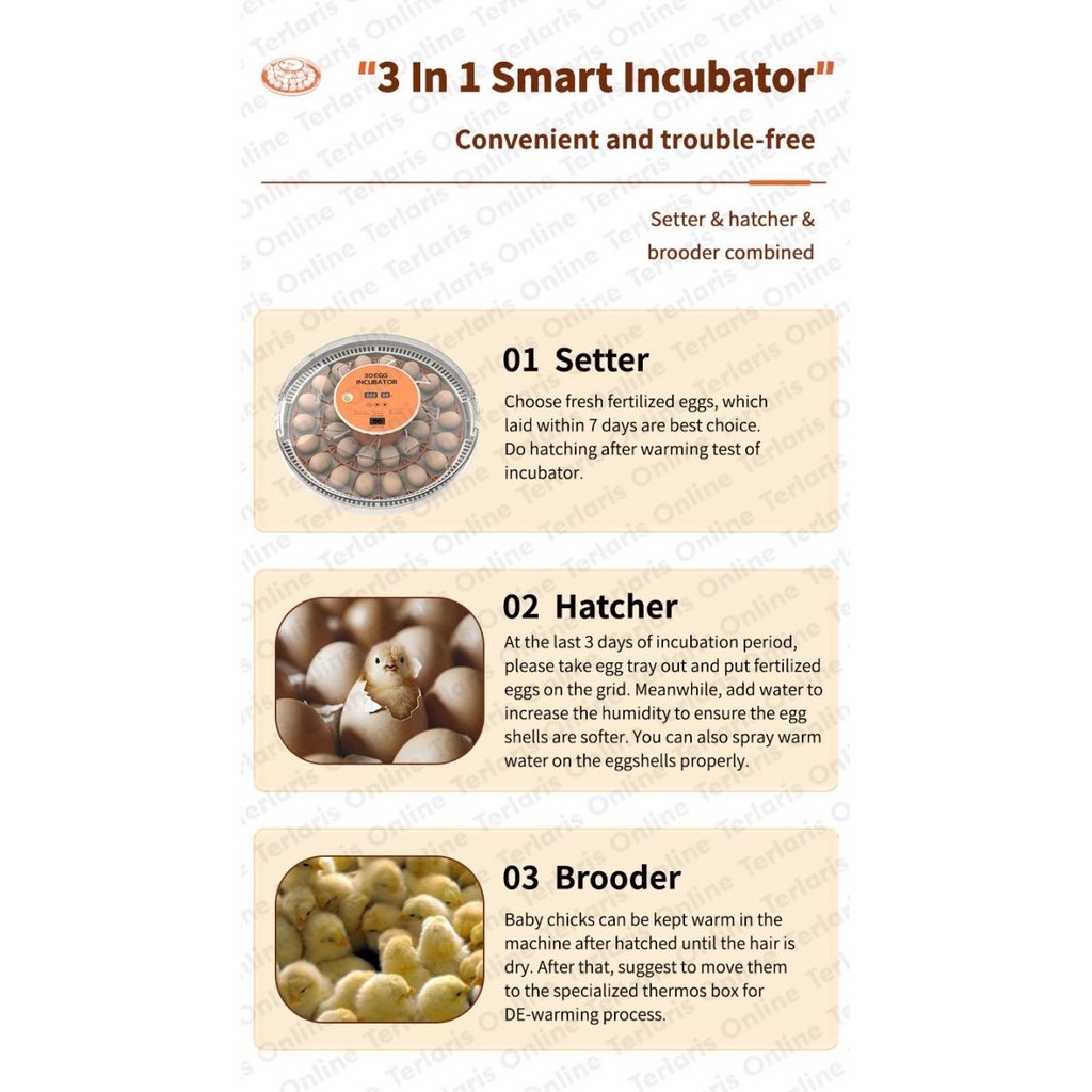 Jual Mesin Tetas Telur Otomatis HHD S30H Full Otomatis Model Terbaru ...