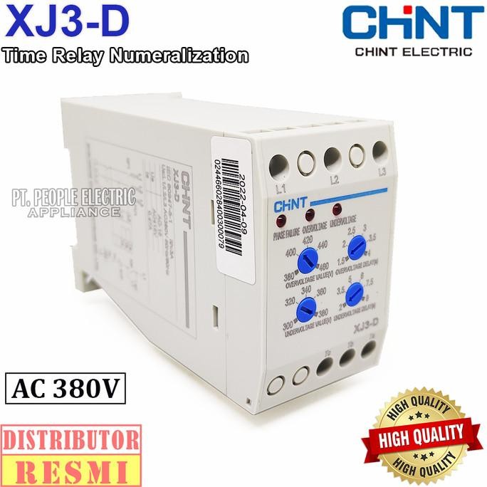 Jual PHASE FAILURE RELAY XJ3-D CHINT AC 380V ORIGINAL DAN TERPERCAYA ...