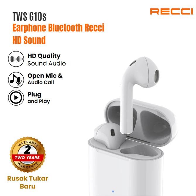 Jual Sale Recci G10S Tws Earphone Bluetooth | Hd Sound | Support Siri ...