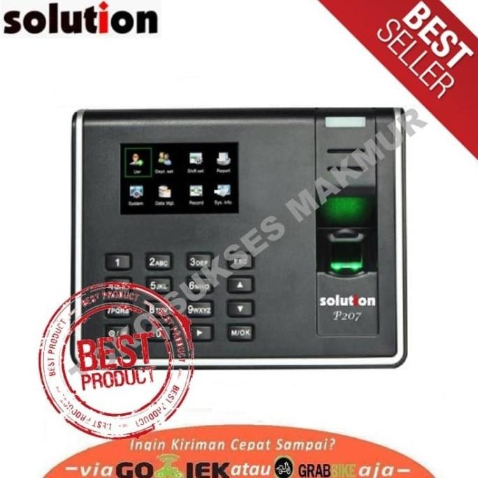 Jual Solution P207 Mesin Absensi Sidik Jari / Finger Print Original Dan ...