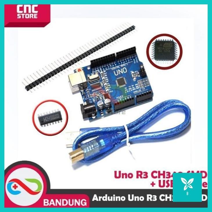 Jual | CNS | ARDUINO UNO R3 ATMEGA328P SMD CH340 COMPATIBLE BOARD PLUS ...