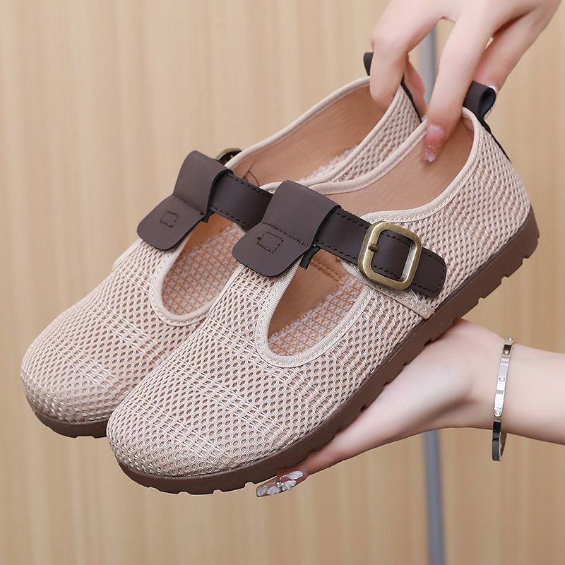 Jual Sepatu Wanita Jala Berongga Bernapas Sol Lunak untuk Ibu Paruh ...