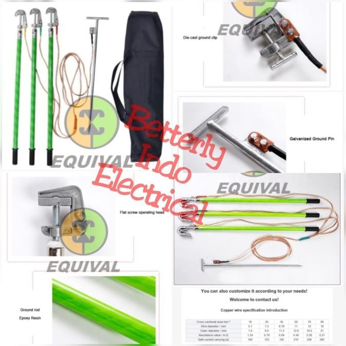 Jual Terjangkau Grounding Set 20 Kv Pln Grounding Stick 20 Up To 35 Kv ...