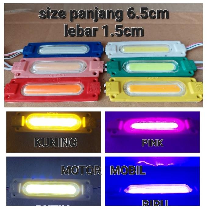Jual Murah (4) lampu led cob 6 mata 6818 12v 12 volt v modul led 6 ...