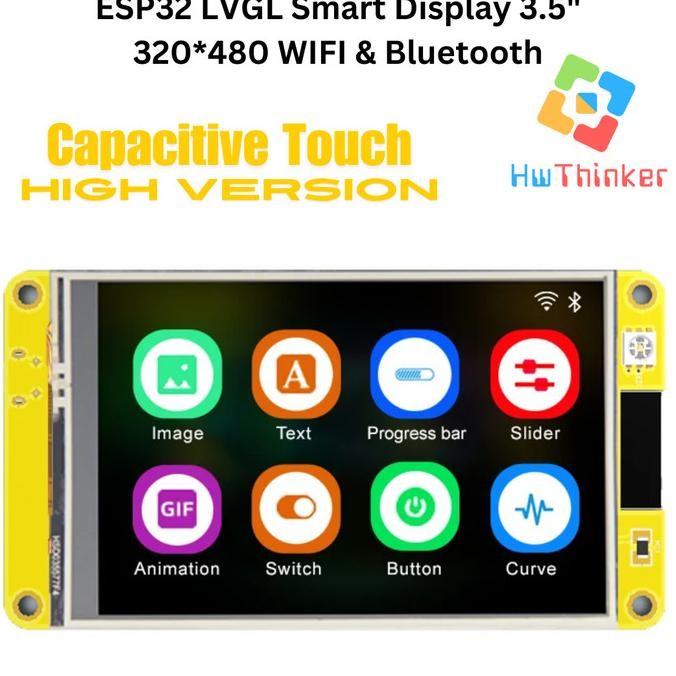 Jual Board ESP32-3248S035 ESP32 WROOM-32 WIFI Bluetooth LVGL Smart Display HMI 3.5 Inch IPS LCD ...
