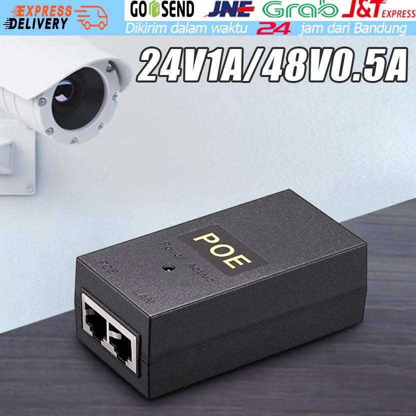 Jual Desktop POE Power Injector Ethernet Adapter 24V-1A 48V-0.5A ...