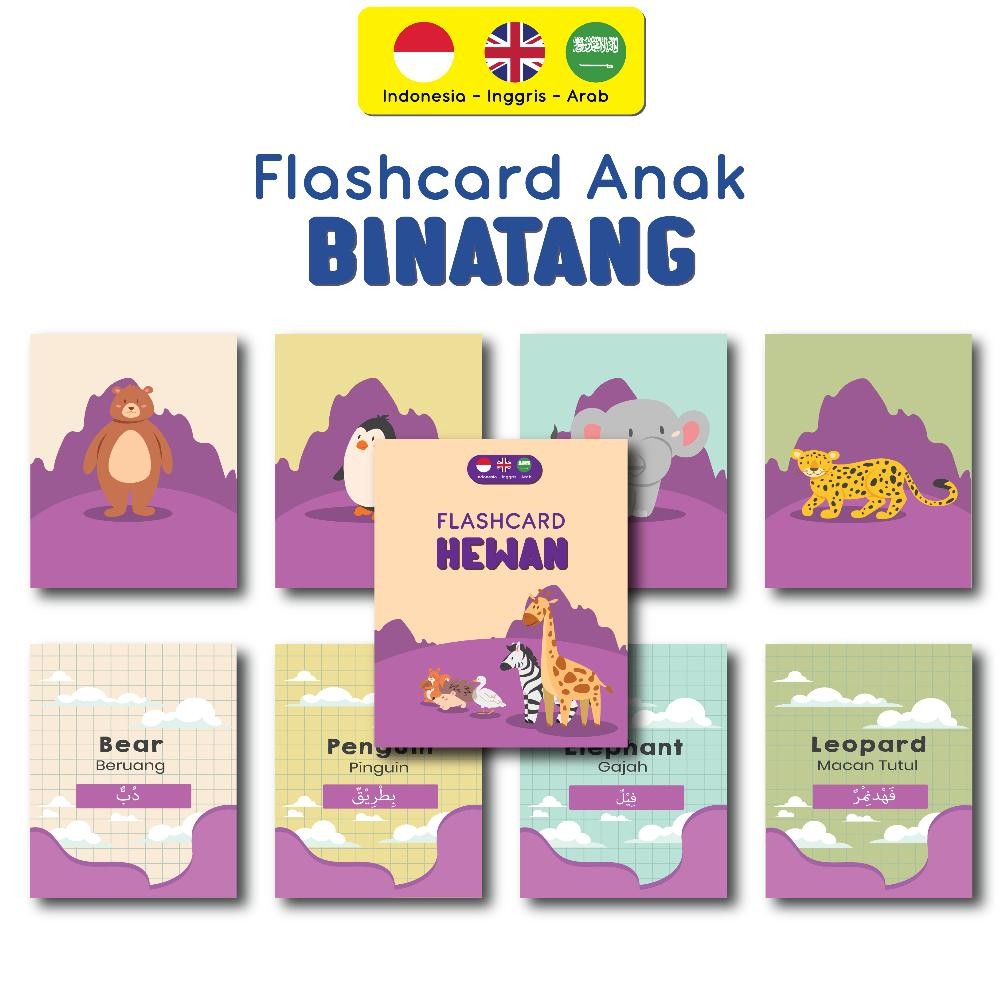 Jual et-98 VE29 TOKOJUJUR Flash Card Bayi Balita PAUD TK SD Mainan ...