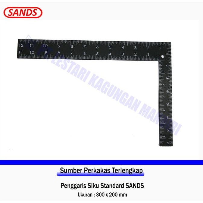 Jual siap kirim penggaris besi siku / carpenter try square standard type | Shopee Indonesia