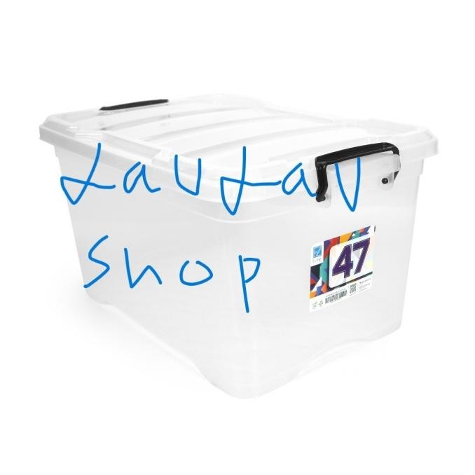 Jual Container Box Ezy CB 47 Liter Tebal Bening Transparan Kualitas ...
