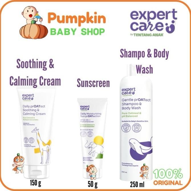 Jual EXPERT CARE PrOAT Daily Soothing Calming cream / Body wash ...