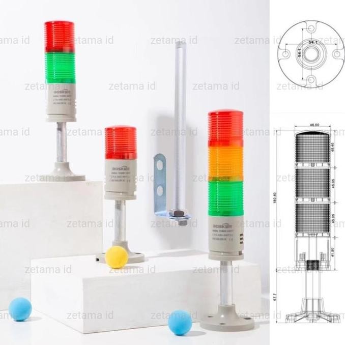 Jual LAMPU WARNING LIGHT TOWER TINGKAT 1/2/3 LAMPU WARNING MESIN ...