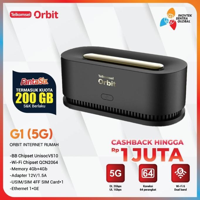 Jual Telkomsel Orbit 5G G1 Modem Wifi Free Kuota 200GB | Shopee Indonesia