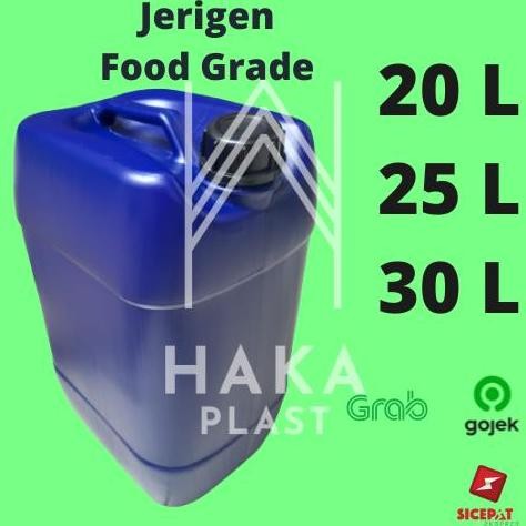 Jual Jerigen Biru Baru 20 25 30 Liter L Jirigen Plastik Drigen Jerrycan ...