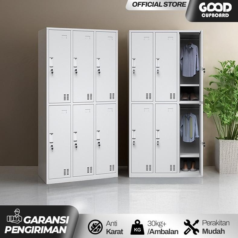 Jual 5.5 Loker Besi Lemari Locker Karyawan 2-9 Pintu Arsip Kantor ...
