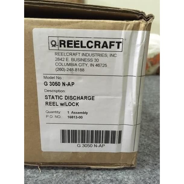 Jual new Reelcraft Static Discharge Reel Grounding Reel W/ Lock G3050N ...