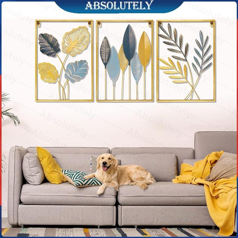 Jual Wall Decor Hiasan Dinding Daun Kerajinan Logam Nordic Besi Sofa ...