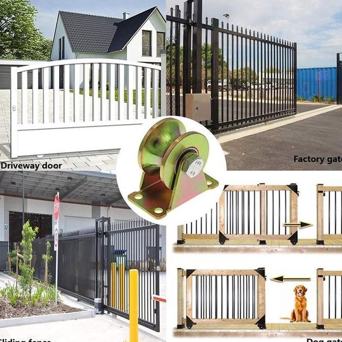 Jual ready Roda Pintu Pagar Besi Roda Pagar Model U & V Roda Besi Pagar ...