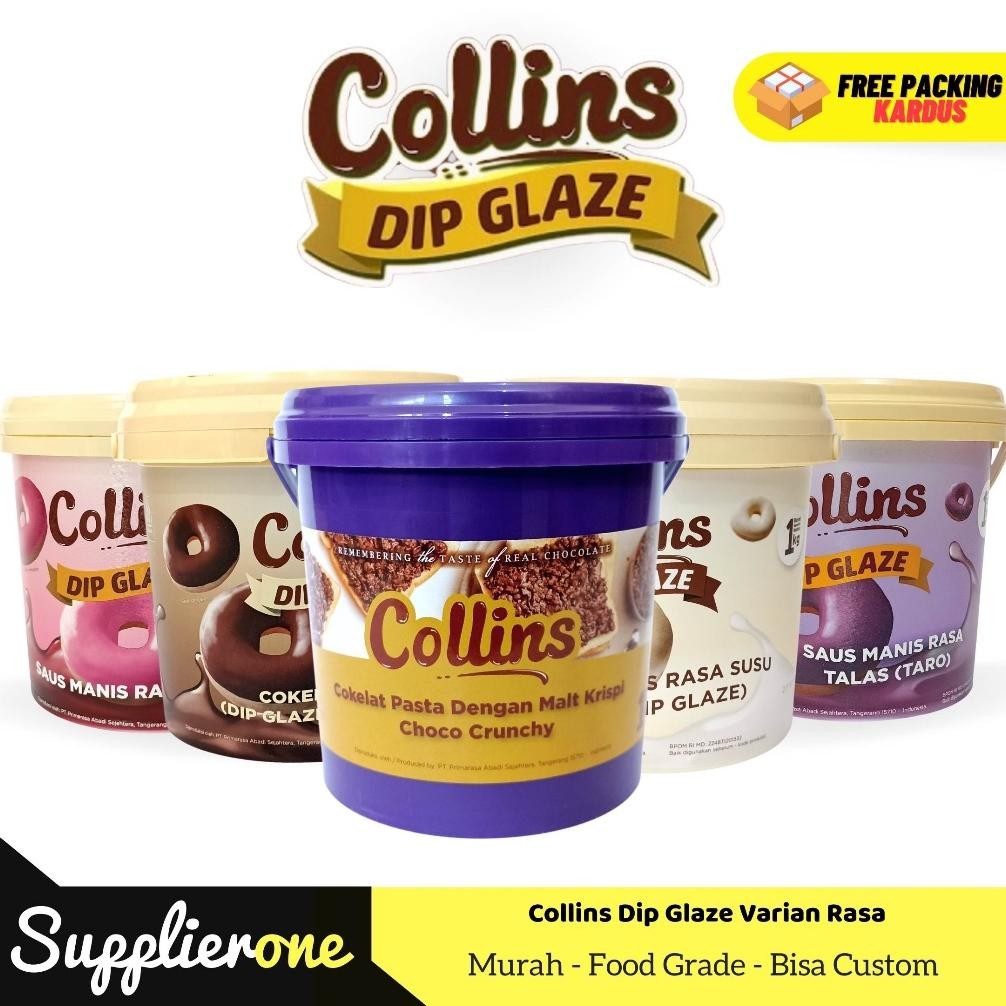 Jual Collins Dip Glaze 1 kg / Collins Choco Crunchy / Collins Coklat ...