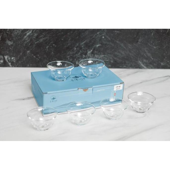 Jual HARGA DISC - Glass Chinese Tea Cup Set - 6 Pieces - Gelas Teh Kaca ...