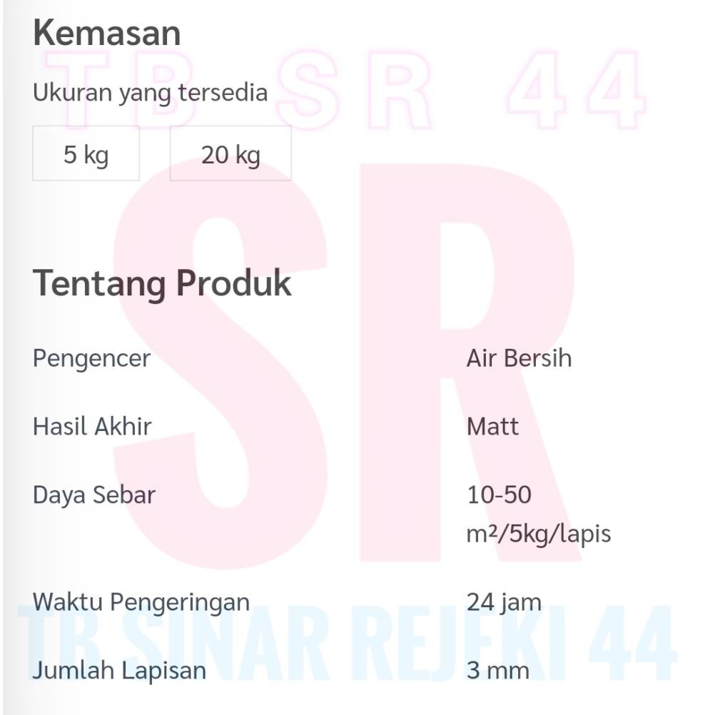 Jual WN TB Sinar RejekI 44 - 20 KG NEW GIANT MORTAR GM 220 PLAMIR ...