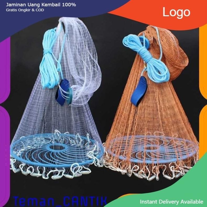 Jual Finefish Jaring Pancing Ikan Lempar Fishing Throw Net Cage - SE4 ...