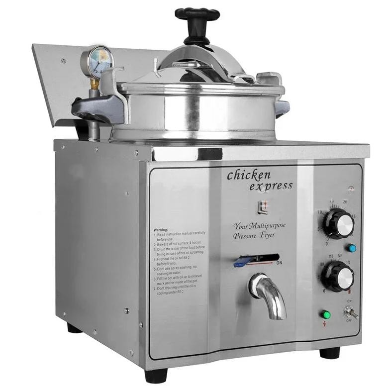 Jual Desktop Pressure Fryer Food Grade Stainless Steel Bench 16L ...