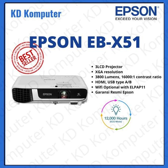Jual Proyektor EPSON EB-X51 | Shopee Indonesia
