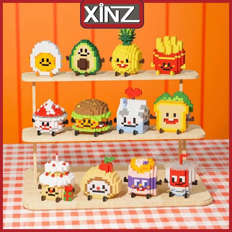 Jual XiNZ Mainan Balok Susun Buah Nano Blocks Mini Series Model 3D DIY ...