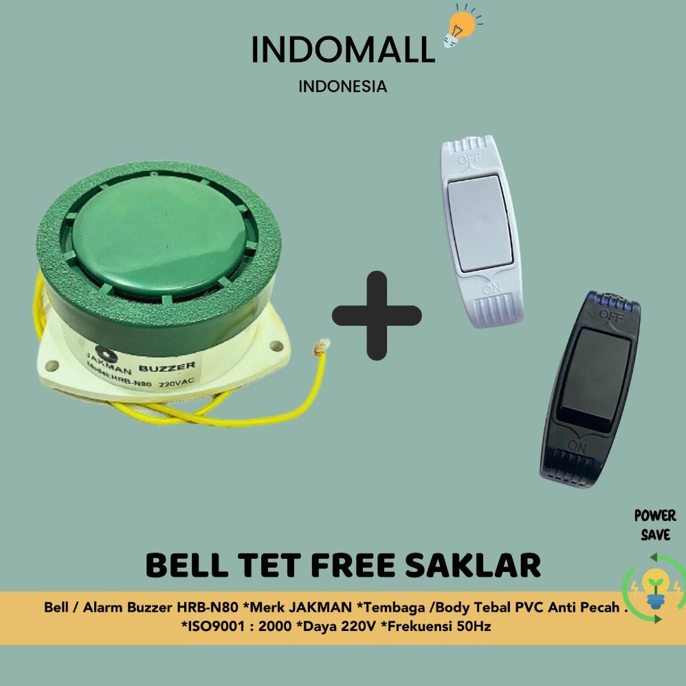 Jual BELL TET TEBAL/BELL RUMAH / PANEL BUZZER / BELL SEKOLAH / BELL PABRIK / ALARM / FREE SAKLAR ...