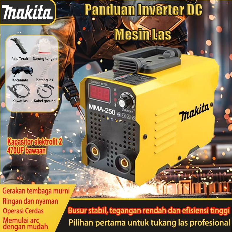 Jual MAKITA Mesin Las Inverter mesin las listrik 450 watt MMA 250A IGBT ...