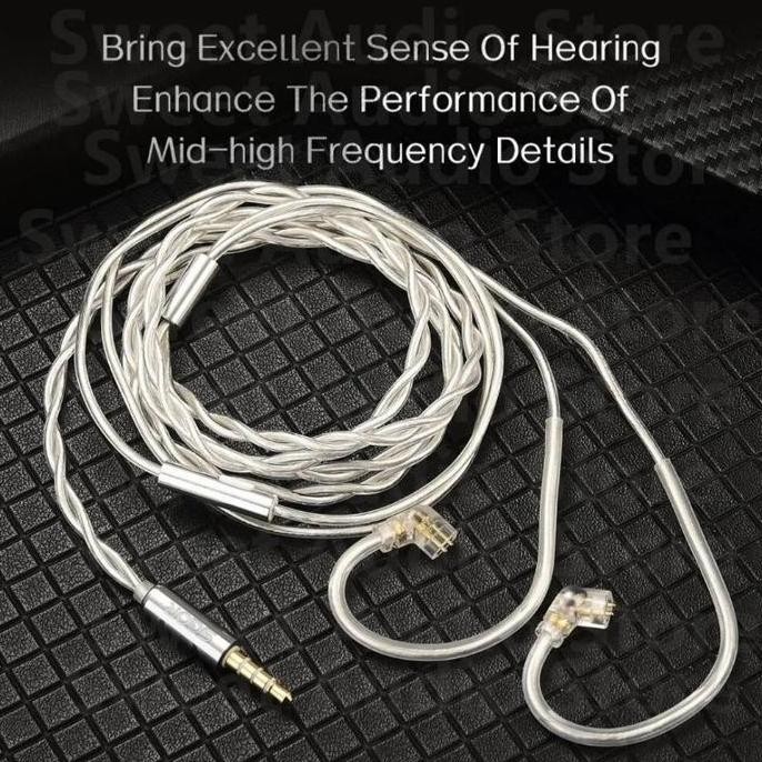 Jual Sgor Ca-1 Ca1 With Mic Earphone Cable Reeplacement Silver Plated ...