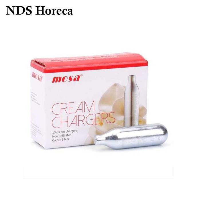 Jual NEW MOSA Cream Charger N2O Pack of 10 pcs | Shopee Indonesia
