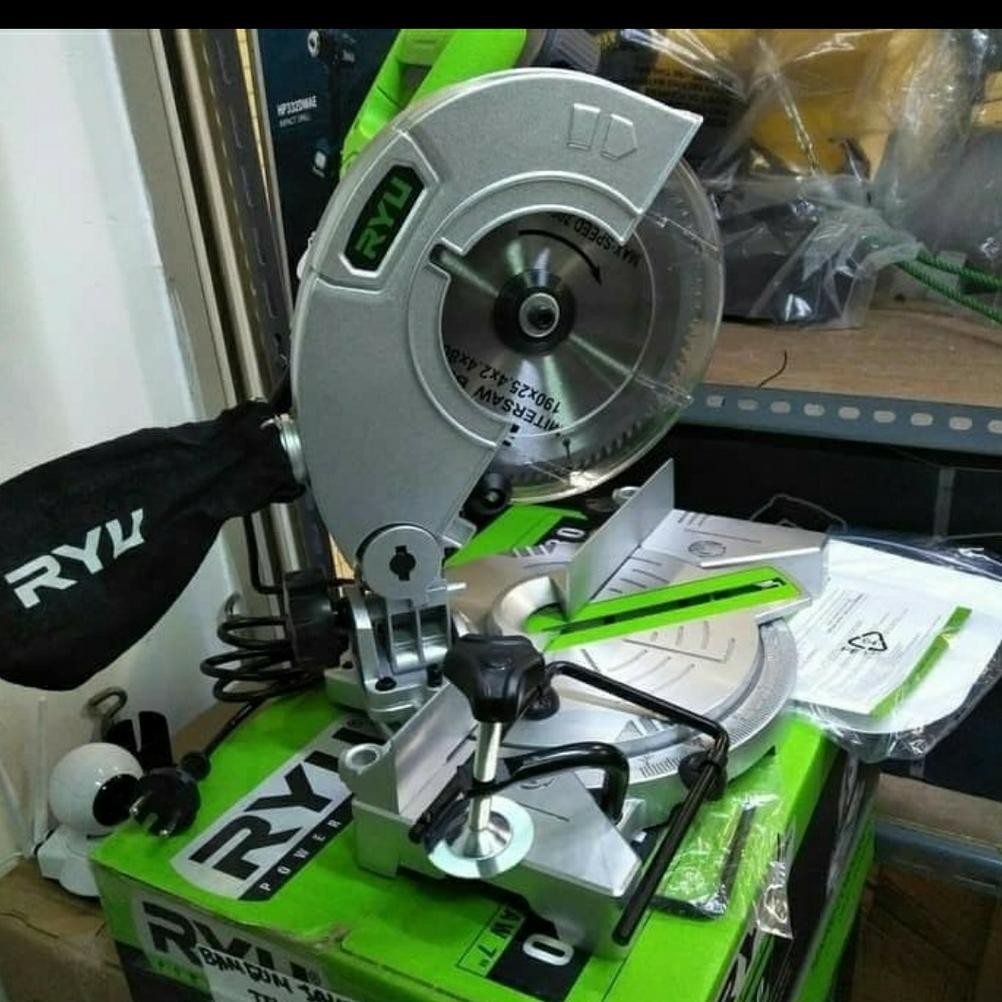 Jual Miter Saw TEKIRO RYU LOW WATT Mesin gergaji Kayu Alumunium ...