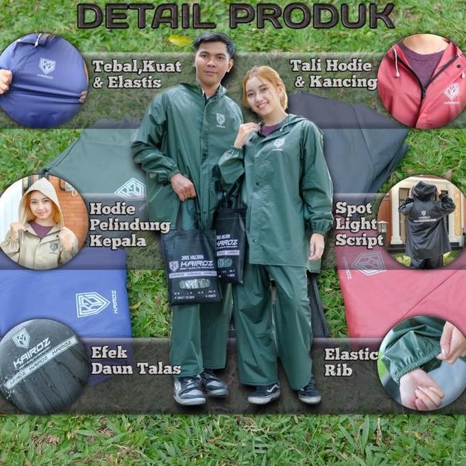 Jual Jas Hujan Kairoz Pria Dan Wanita Rain Coat Mantol Mantel Motor ...