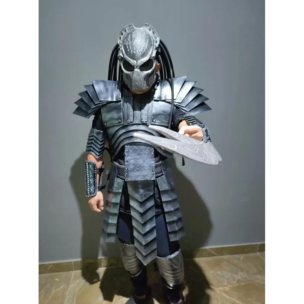 Jual Jagged Warrior Armor Cosplay Halloween Alien Predator Costume ...