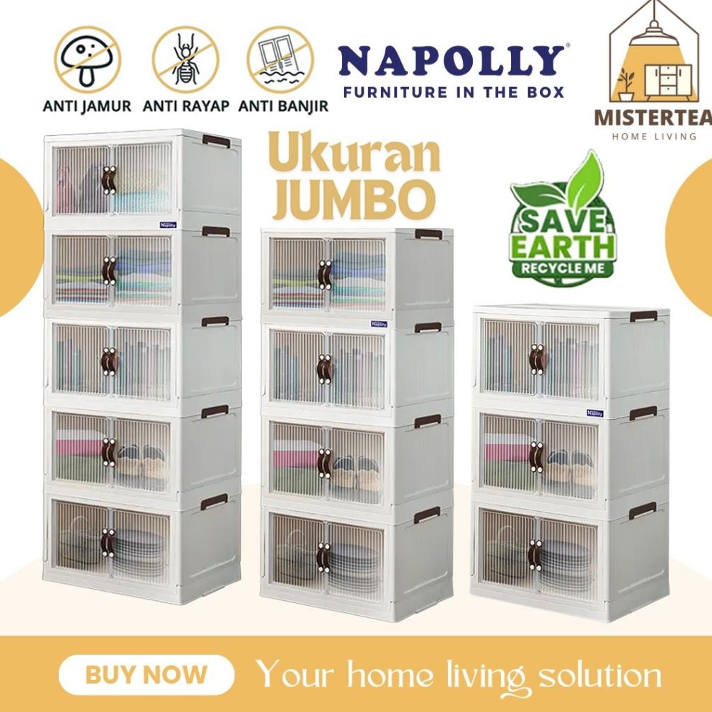 Jual NAPOY / NAPOLY Container Box Lipat / Rak / Lemari Susun Plastik ...
